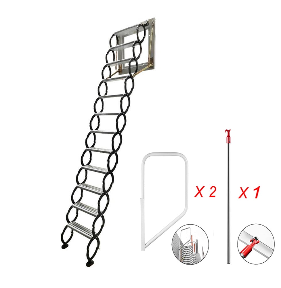 Techtongda Wall Mounted Attic Extension Loft Ladder Stairs Folding ...