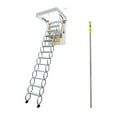 Techtongda White Loft Wall Ladder Stairs Retractable Attic Folding ...
