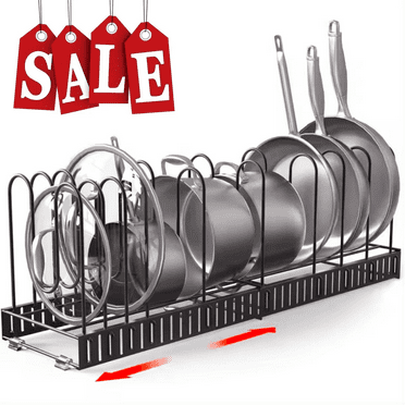 Range Kleen Enameled Expanding Pot Rack Bar - Black - Walmart.com