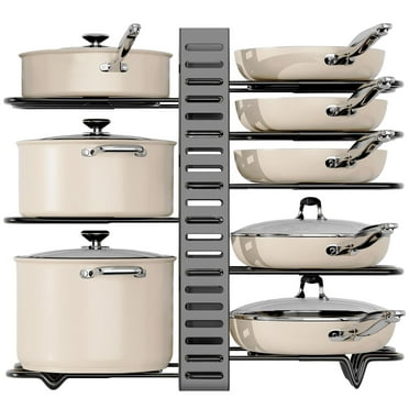 Masteelf Pan Rack Organizer for Cabinet Pot and Kitchen Shelf - Walmart.com