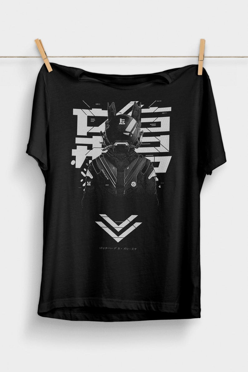 Techwear T-Shirt, Japanese Streetwear Shirt, Cyberpunk Clothing, Alt ...