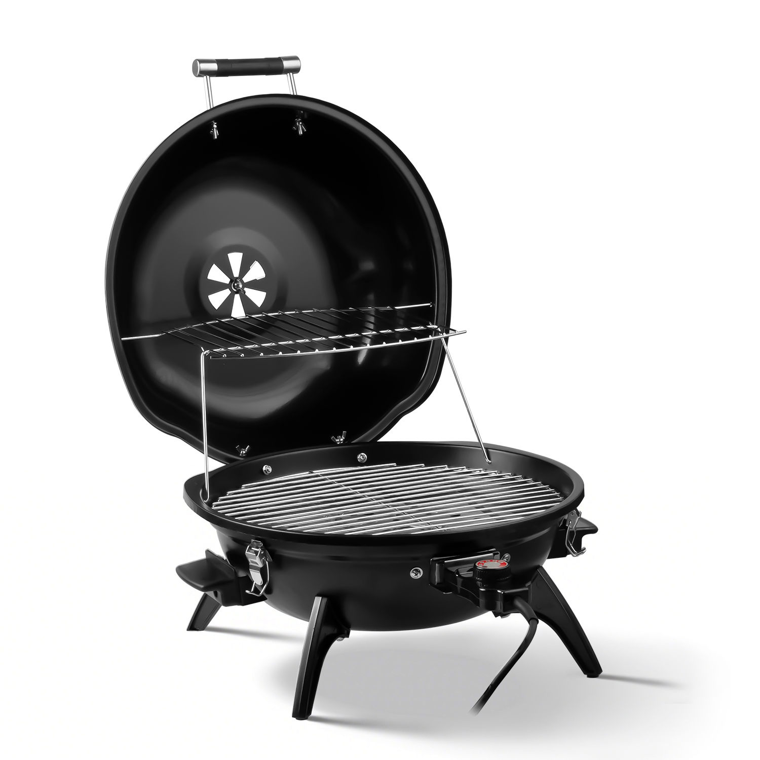 Techwood 1600W Electric Indoor Grill with Removable Stand and Double ...