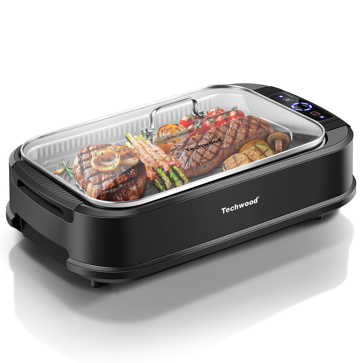 Techwood, Indoor Smokeless Electric Grill, 1500W, Temperature Control ...