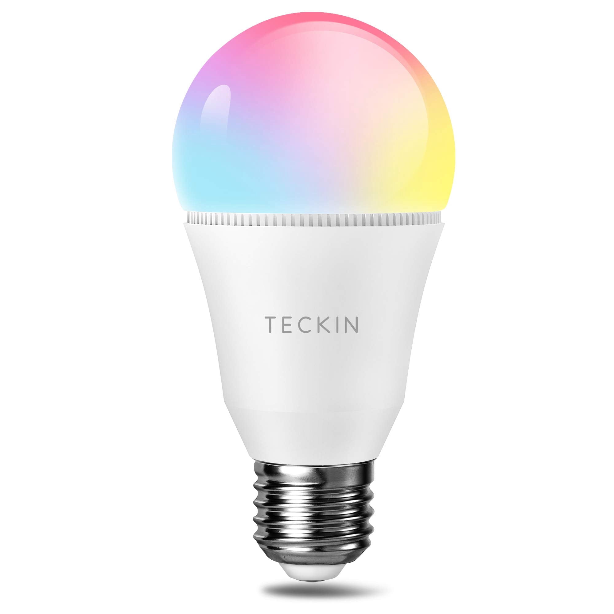 Teckin Wifi LED Bulb,E26 A19 Smart Bulbs, Multi-Color, Dimmable, Warm ...
