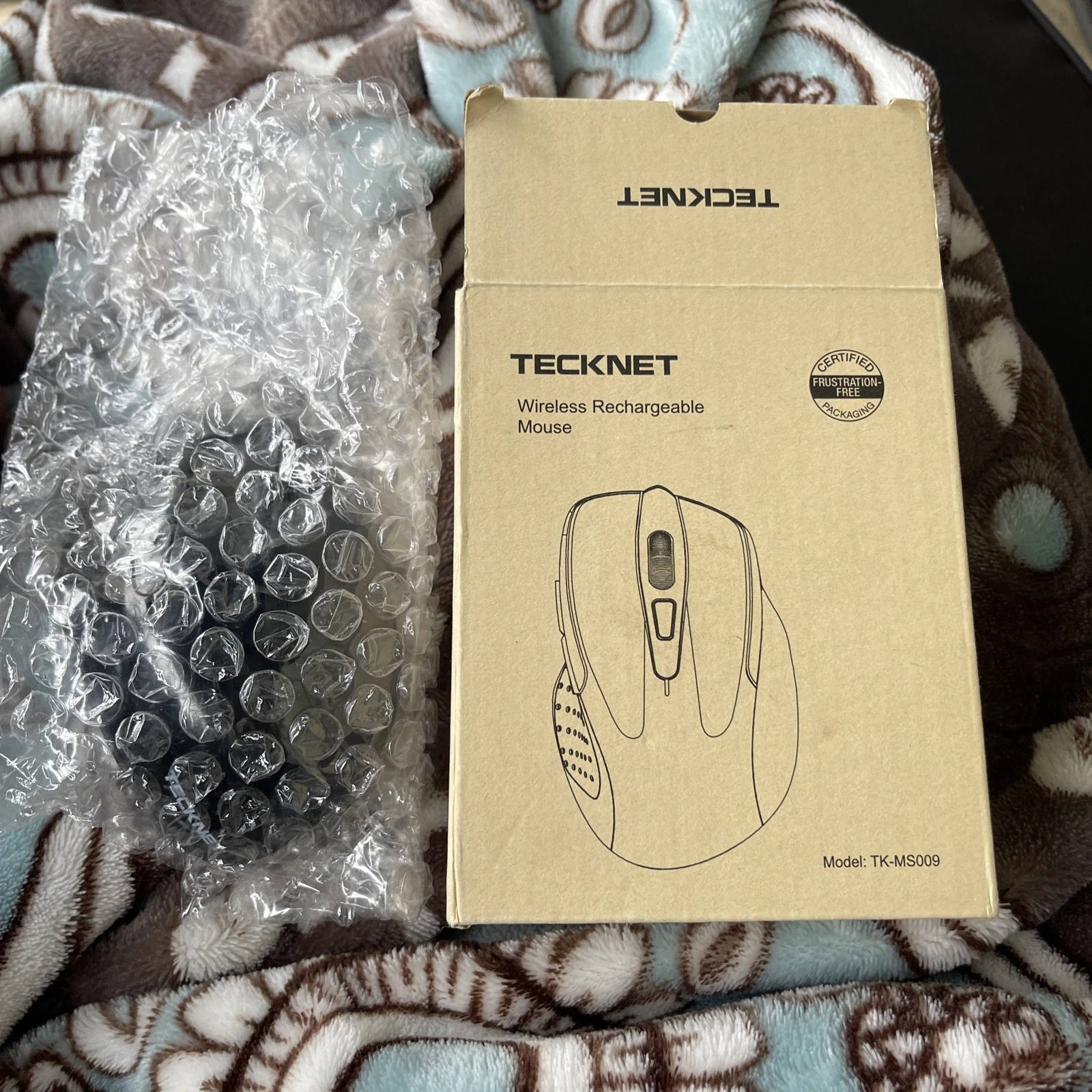 Tecknet Wireless Rechargeable Optical Mouse Ms009Black - Walmart.com