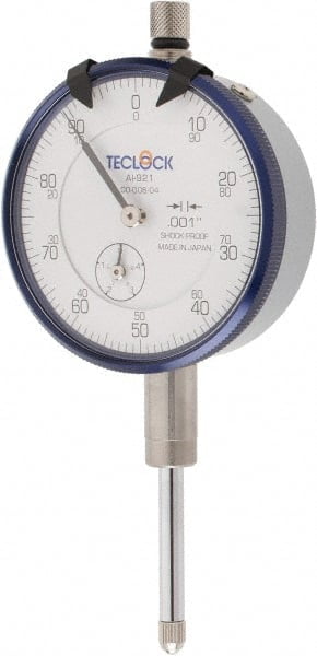 Teclock 1" Range, 0-100 Dial Reading, 0.001" Graduation Dial Drop Indicator - Walmart.com