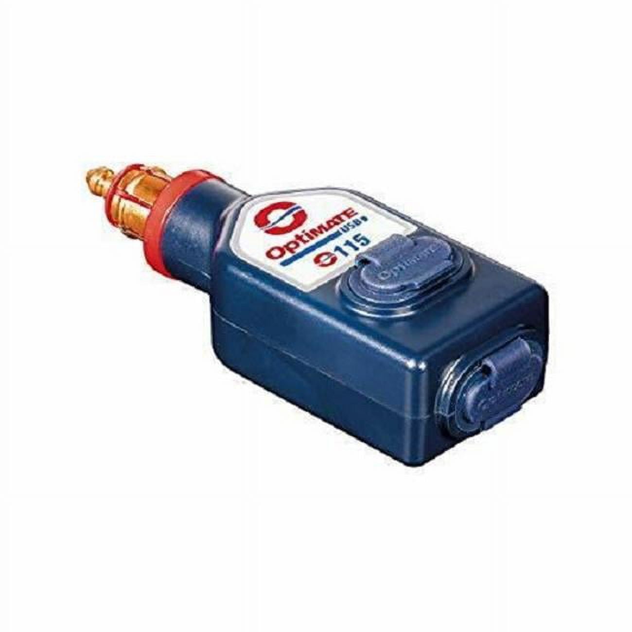 Tecmate OptiMate 3300mA Dual Output USB Charger w/Bike Plug (O-115V2 ...