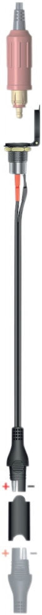 Tecmate OptiMate Metal Bike Socket w/Battery Lead Cable (O-18 ...