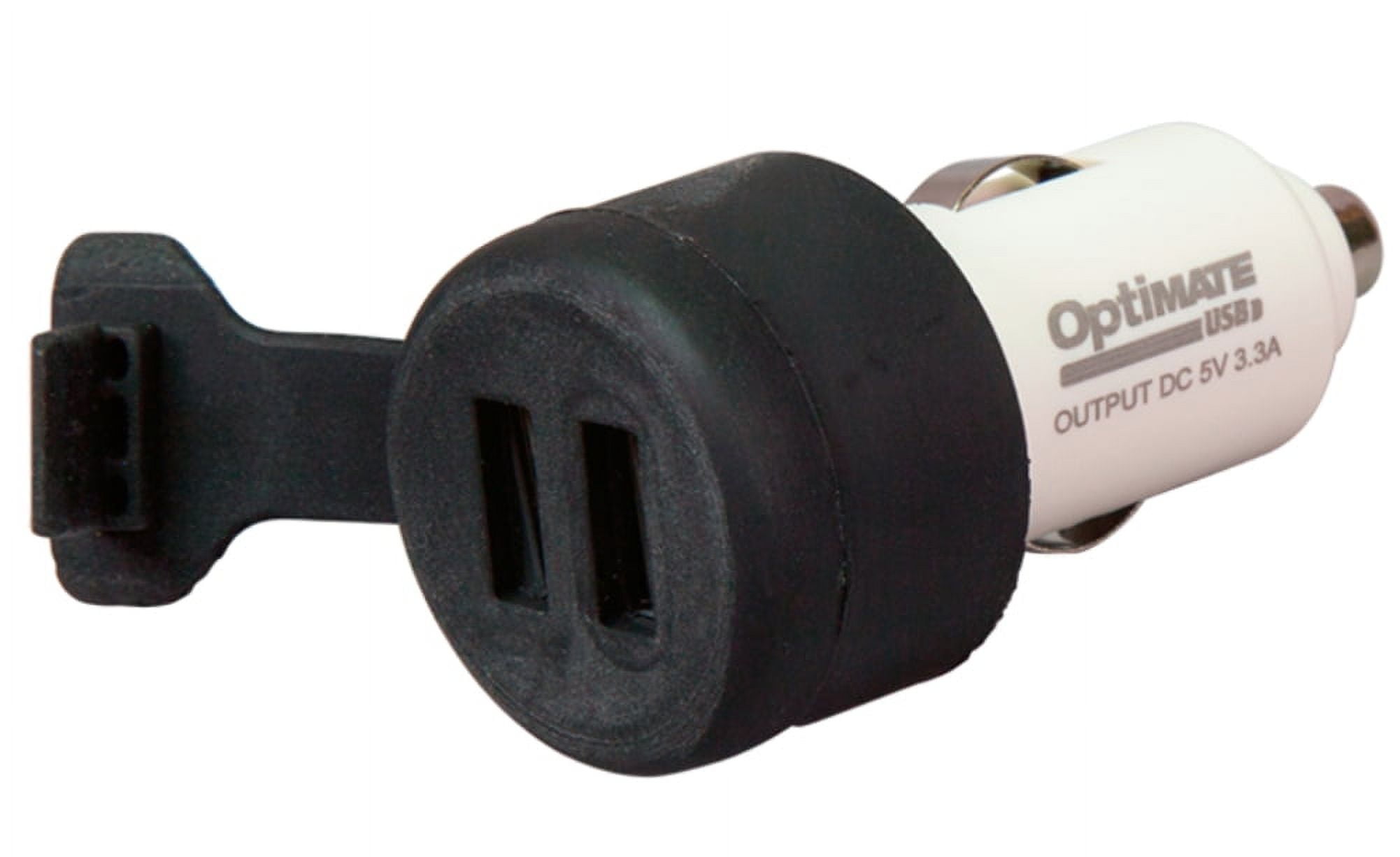 Tecmate OptiMate USB 3300mA Dual Output Charger w/Auto Plug (O-106 ...