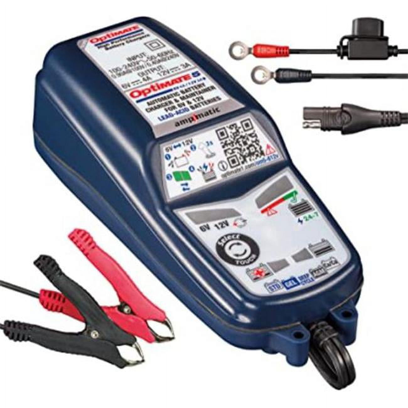 Tecmate Optimate Optimate Select 8-Step Battery Saving Charger ...
