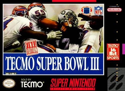 Restored Tecmo Super Bowl III | Nintendo SNES - Walmart.com