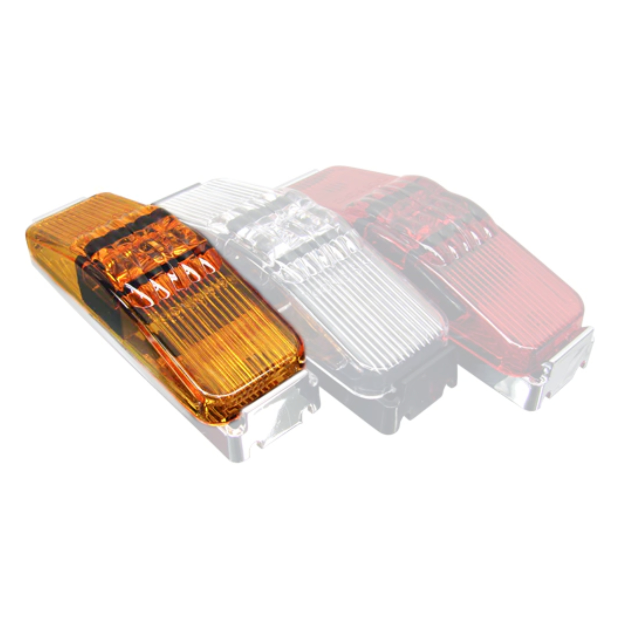 Tecniq New OEM 1"x4" Amber PC Sidemarker Clear Lens, S19-AC00-1 ...