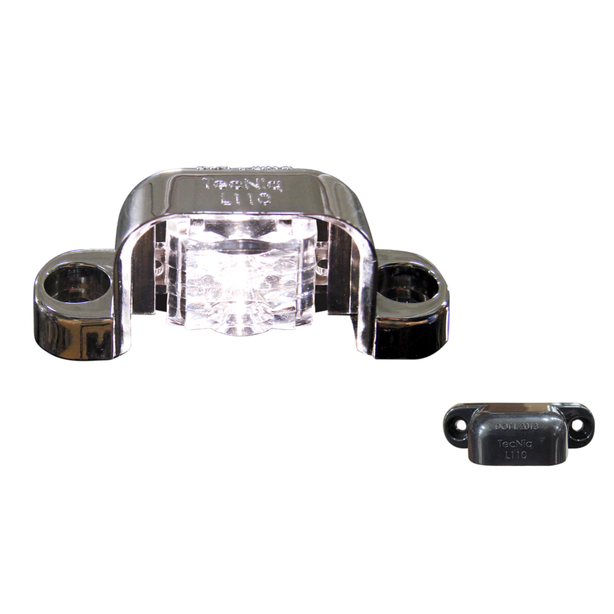 Tecniq New OEM Chrome Base License Lamp Vertical Plane Mount, L11-WC00 ...