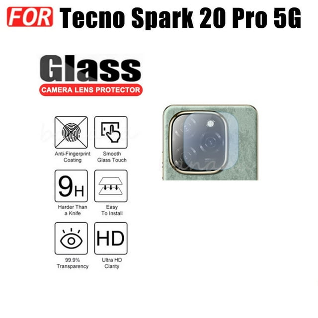 Tecno Spark 20 Pro 5G Tempered Glass 3 in 1 Screen Protector for Tecno Spark 20P Spark 20 Pro ...