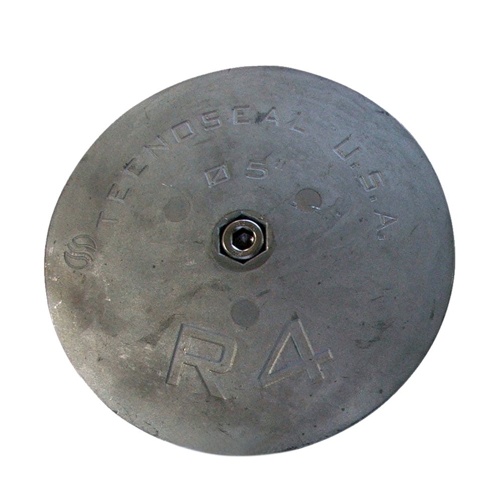 Tecnoseal R4 Rudder Anode - Zinc - 5" Diameter x 5/8" Thickness [R4 ...