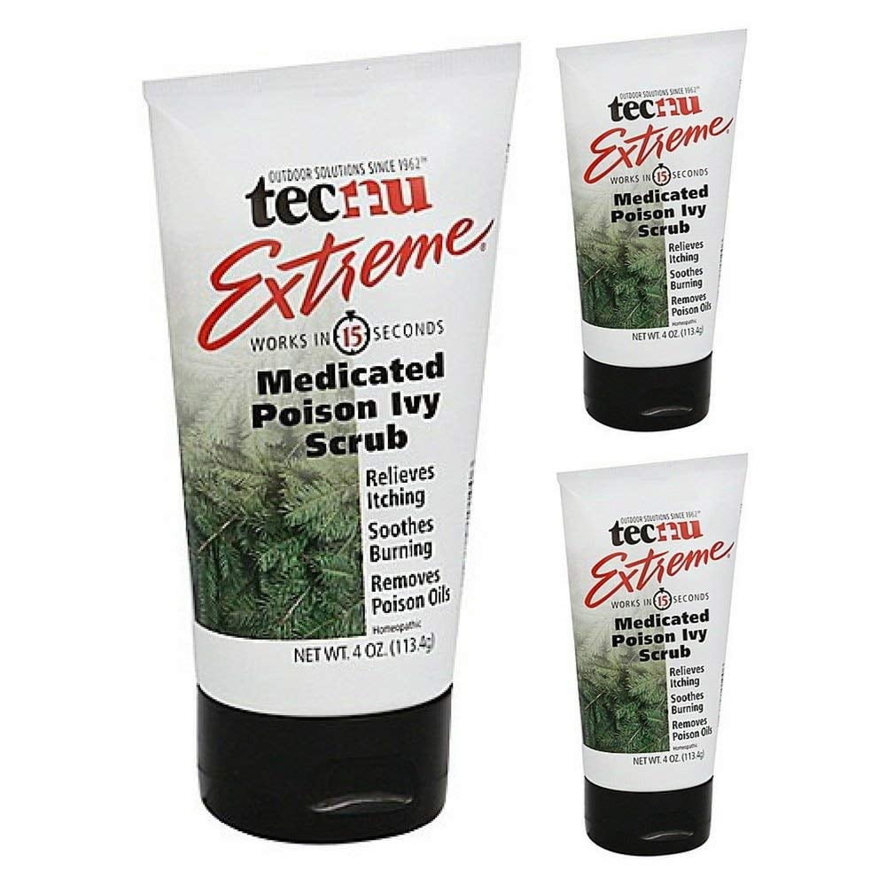 Tecnu Extreme Medicated Poison Ivy Scrub (4 oz) (3 pack) - Walmart.com