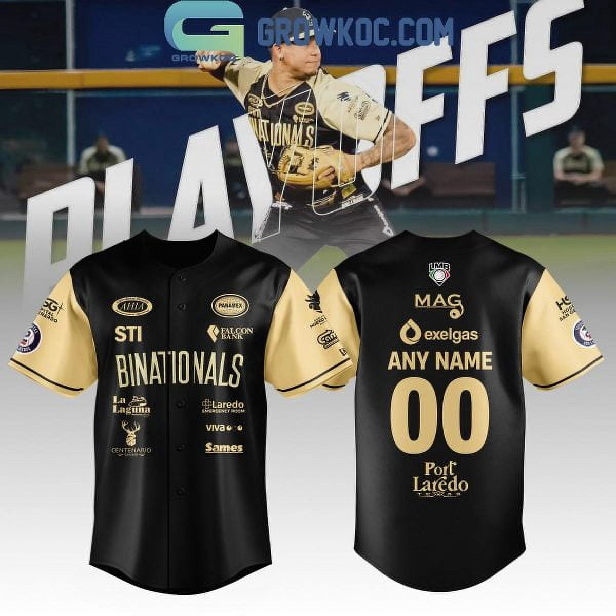 Tecolotes De Los Dos Laredos 2024 Home Personalized Baseball Jersey ...