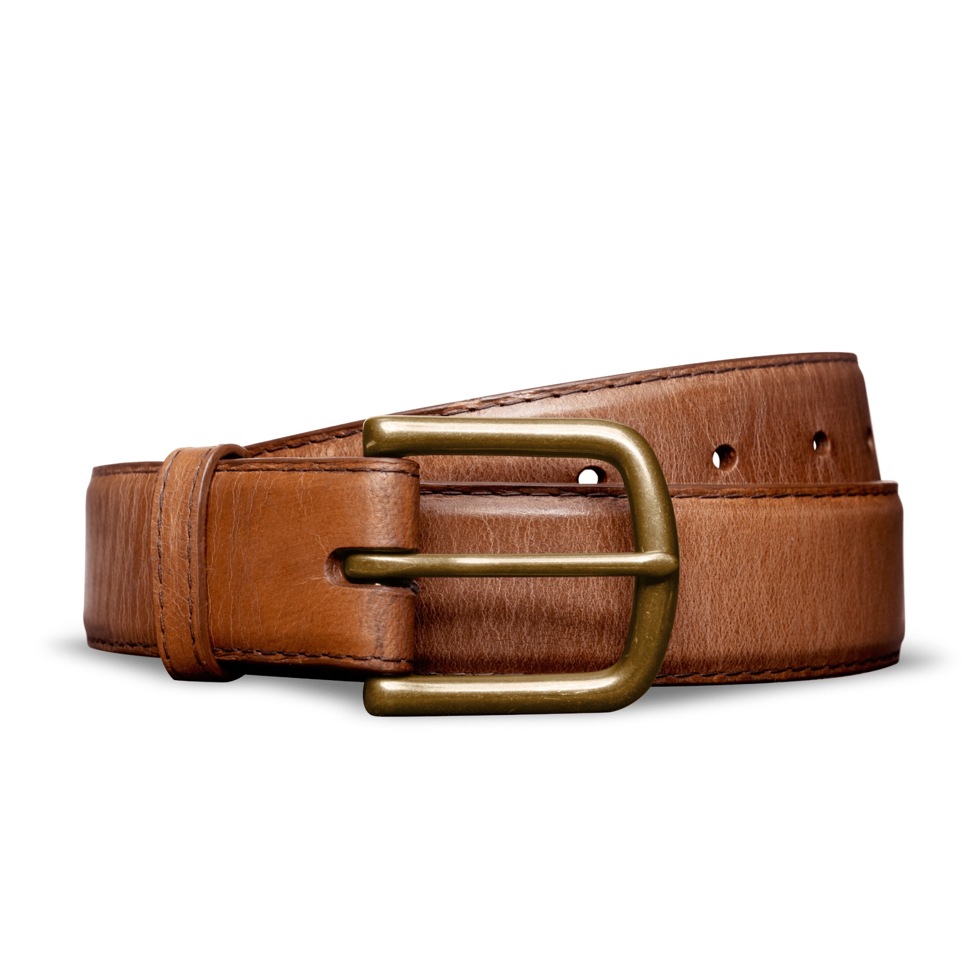 Tecovas Men's Solid Scotch Brown Leather Belt 30340SCO - Walmart.com