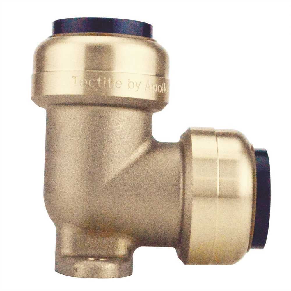 Tectite FSBDEE34P 3/4 in. Brass Push-to-Connect 90-Degree Drop Ear Elbow - Walmart.com