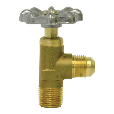 Tectran 1049-6B Sae 45 90 Brass Truck Shut Off Valve, 3/8" Tube Size, 1 ...