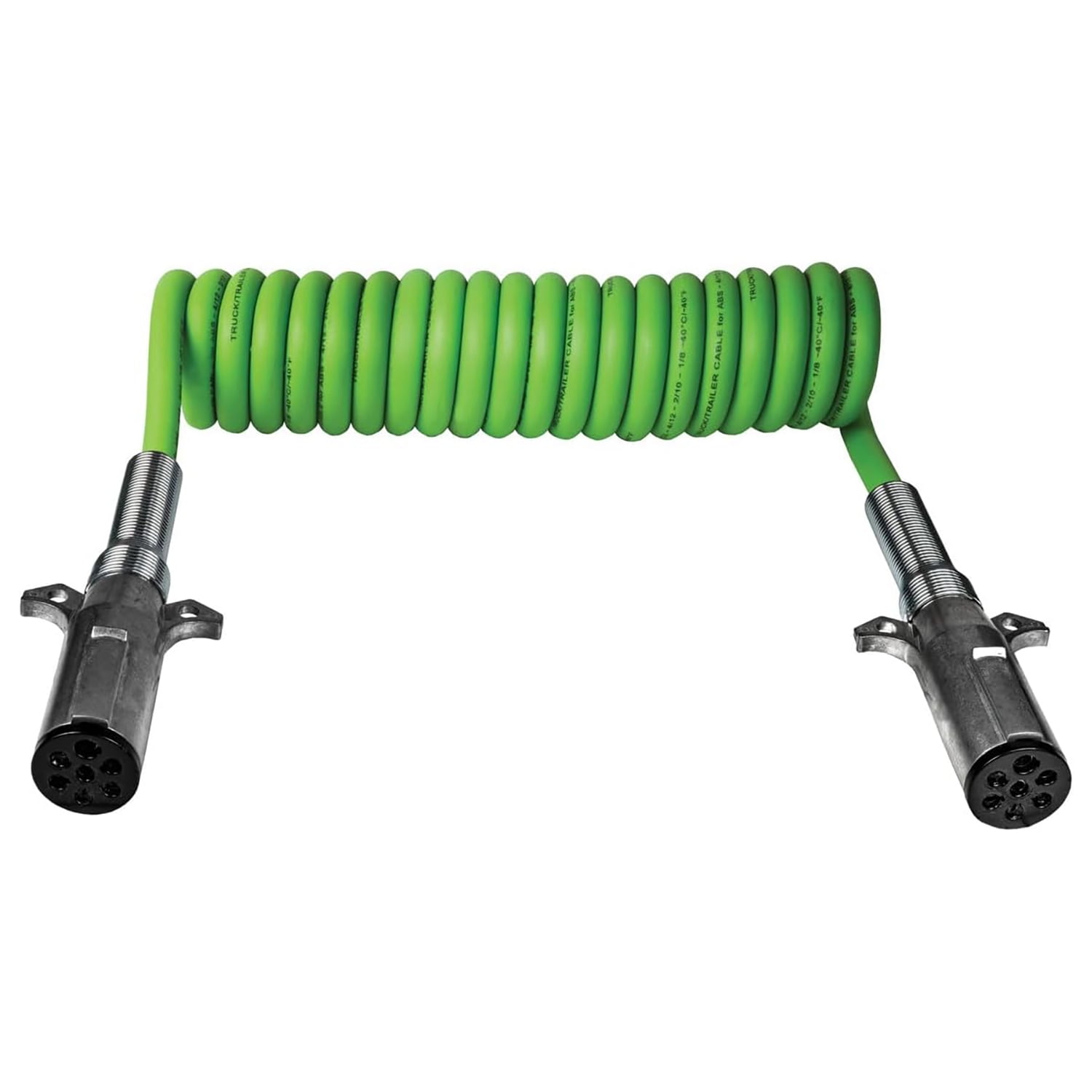 Tectran 7ATG222MV V-Line ABS Duty Powercoil | Trailer Electrical Power Cord | 4/12-2/10-1/8 ...