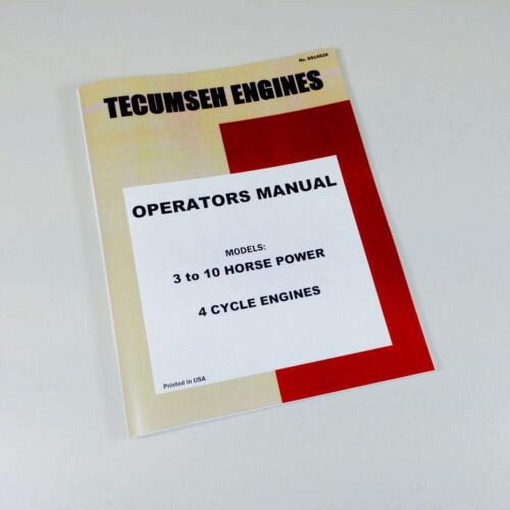 Tecumseh Engine Manual