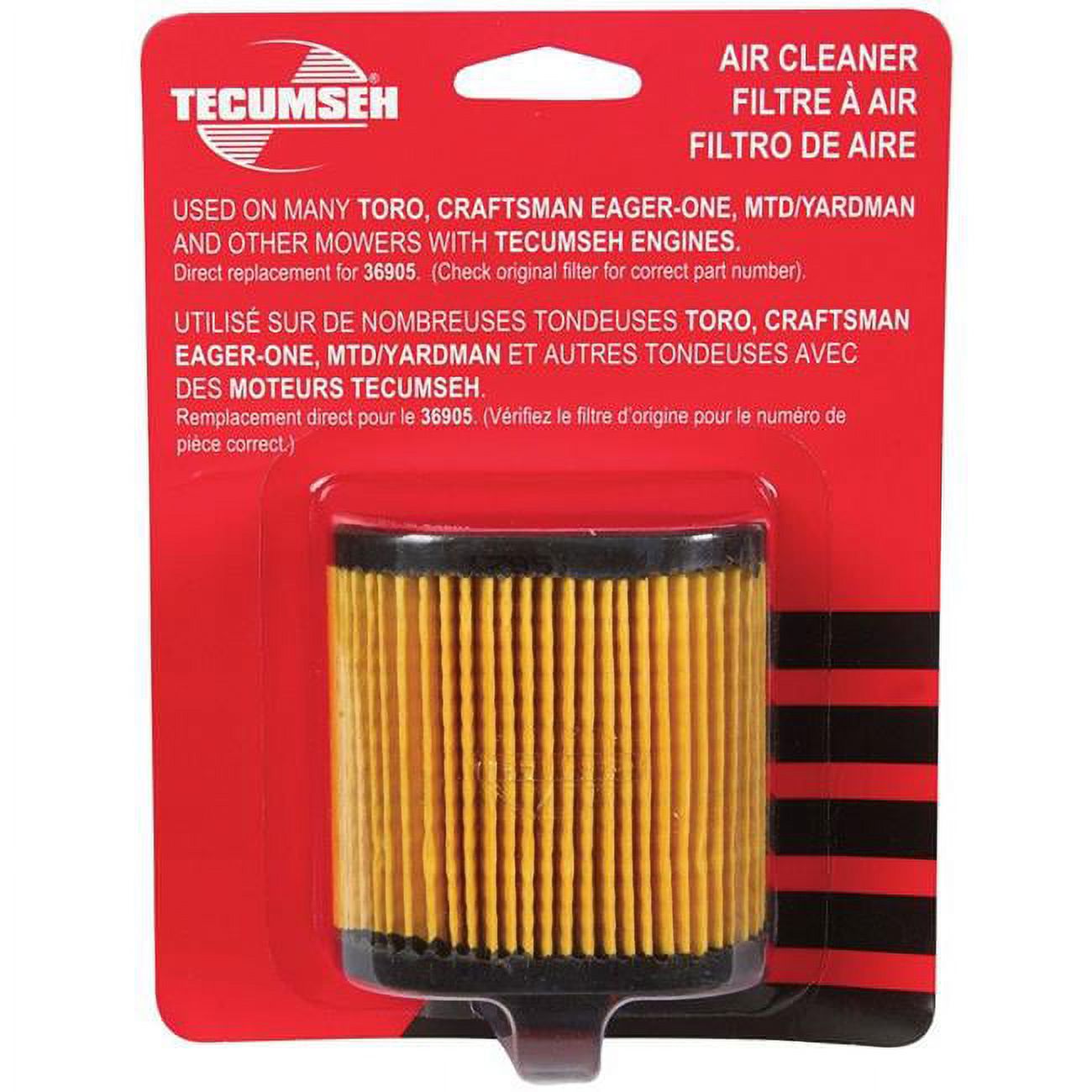 Tecumseh 740083A Replacement Air Filter 4-7Hp - Walmart.com