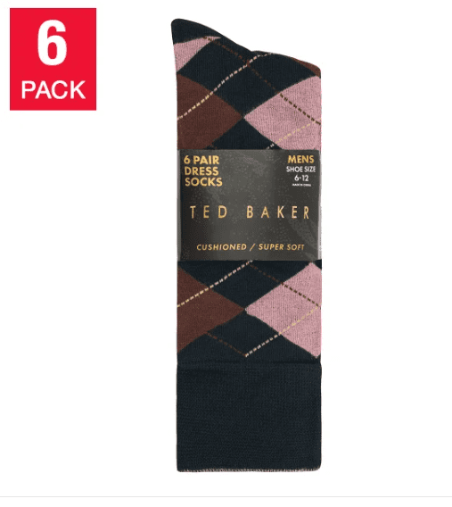 Ted Baker Men's Dress Sock, 6-Pair Mix - Walmart.com