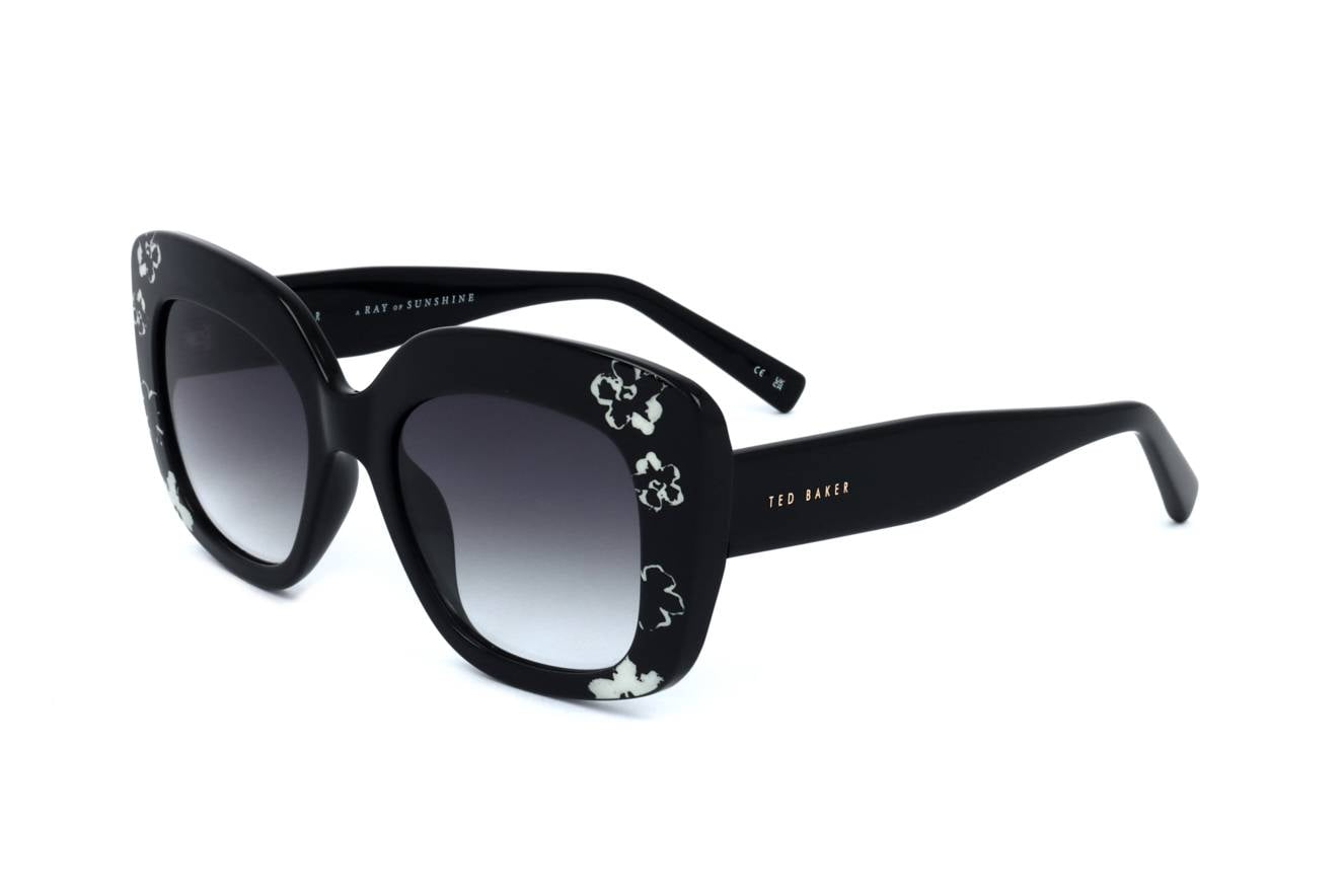 Ted Baker sunglasses TB1675 WOMAN 50/19/140 001 SOLID BLACK - Walmart.com