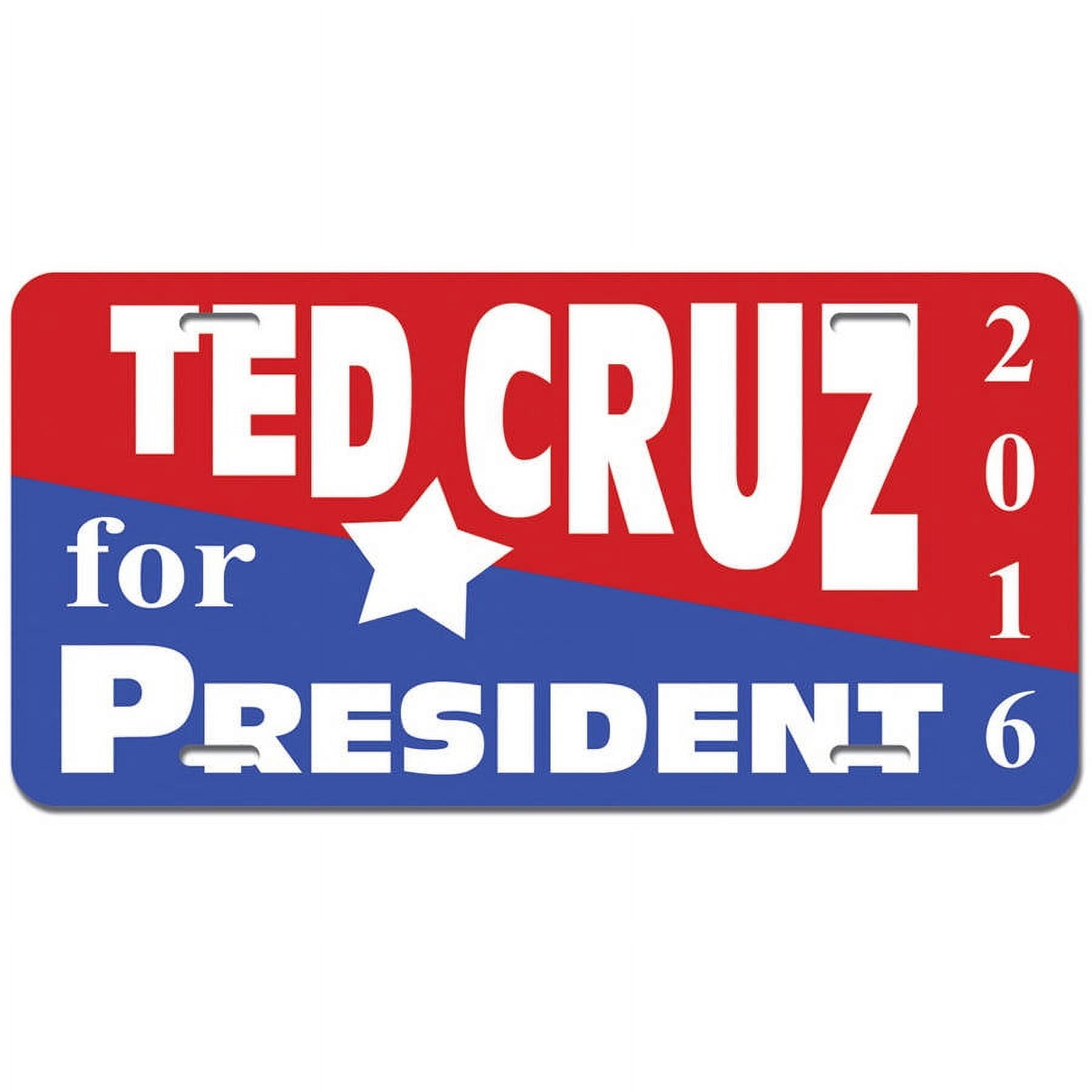 Ted Cruz for President 2016 - Republican Party Novelty Metal Vanity ...