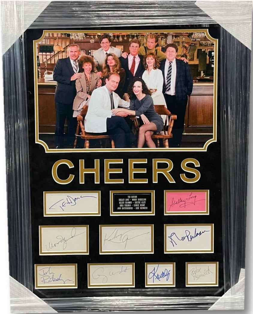 Ted Dawson, Woody Harrelson + 7 Signed Autographed Cuts Cheers 26X34 ...