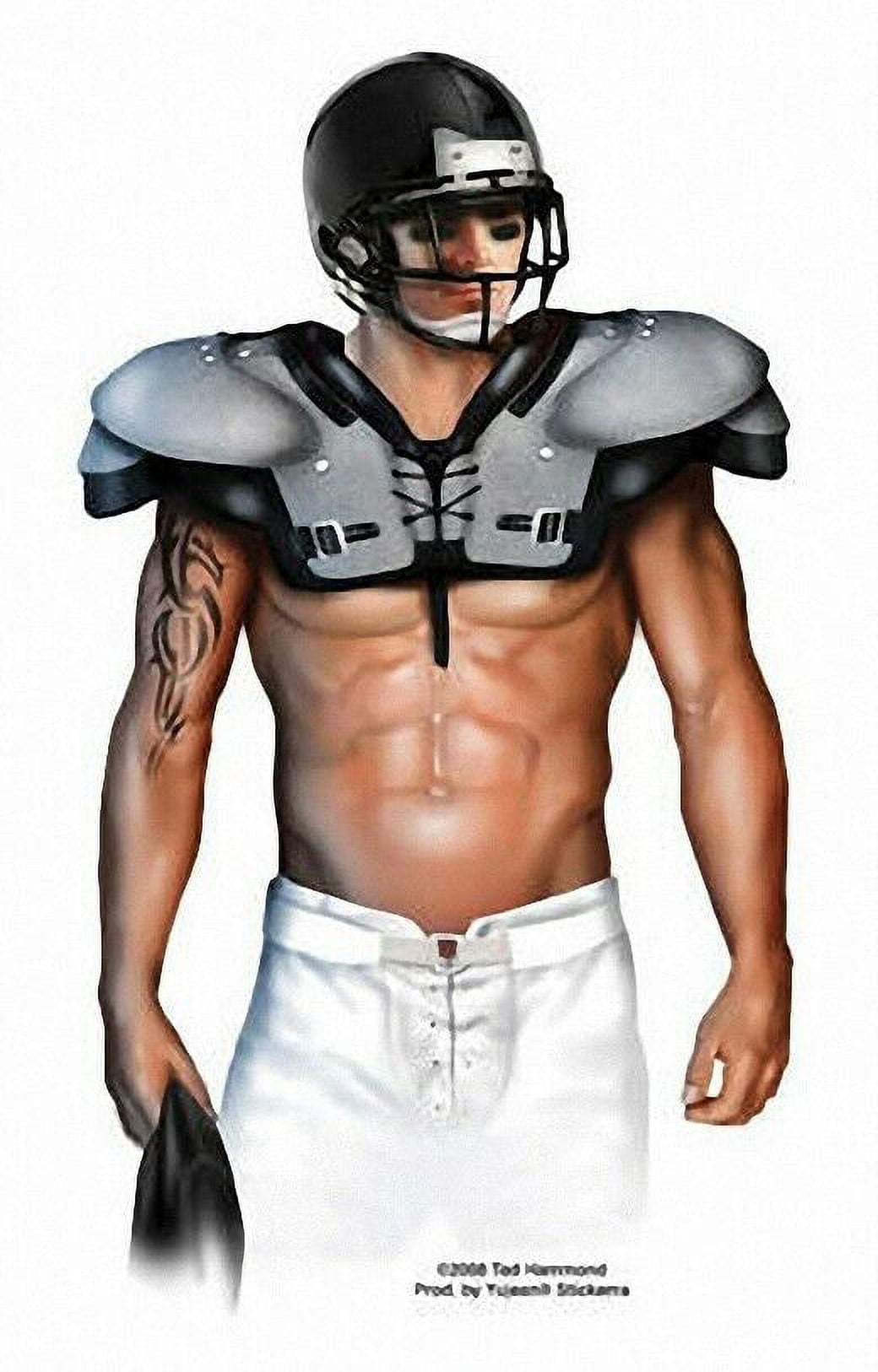 Ted Hammond - Football Player Pin-Up Guy - Sticker / Decal - Walmart.com