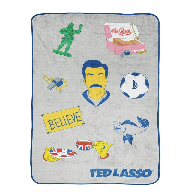 Ted Lasso Large 60 x 90 inch Warm, Washable, Super Soft 100% Microfiber ...