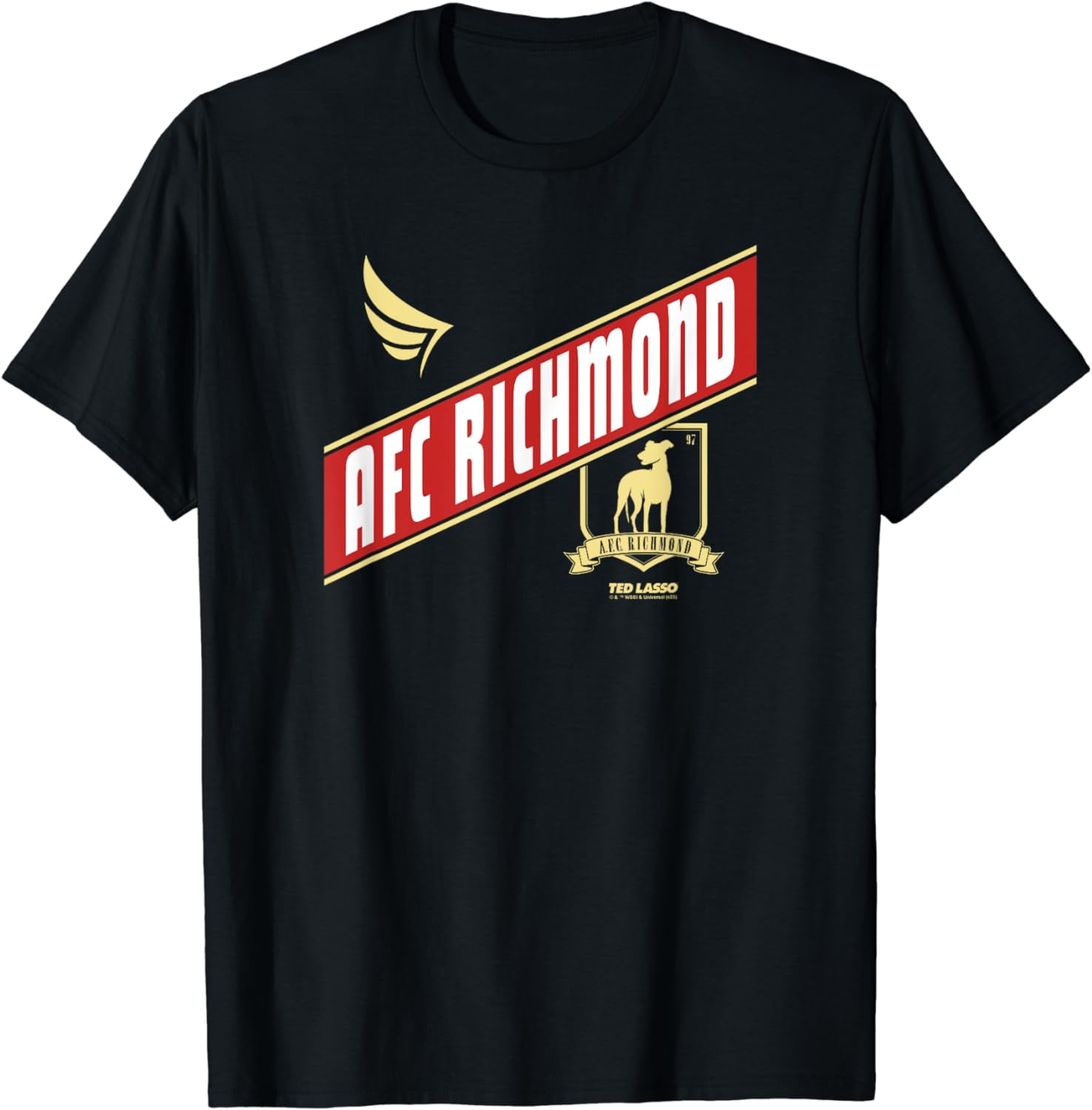 Ted Lasso AFC Richmond Crossed Band Logo T-Shirt - Walmart.com