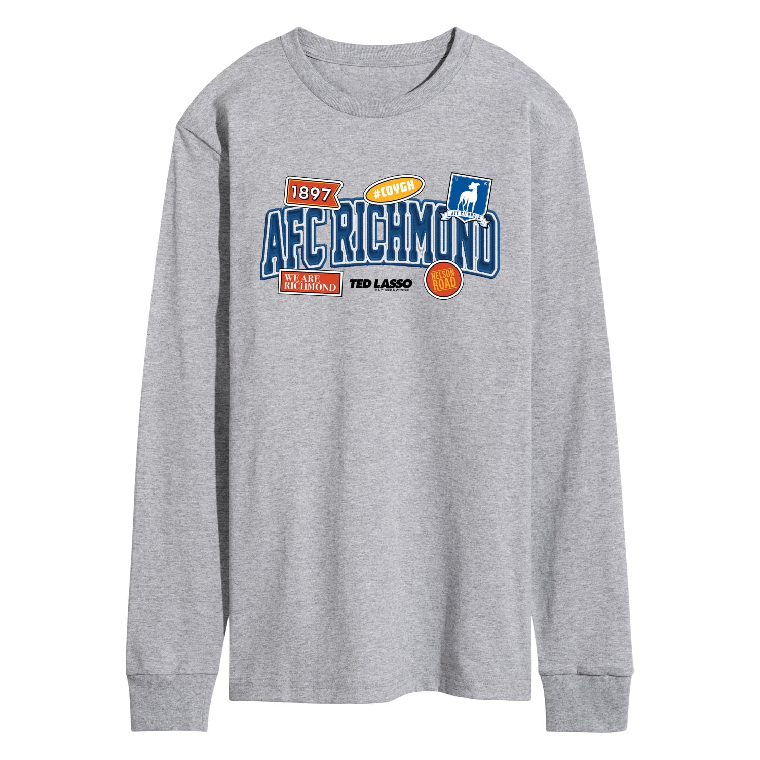 Ted Lasso - AFC Richmond Patch - Men's Long Sleeve Graphic T-Shirt ...