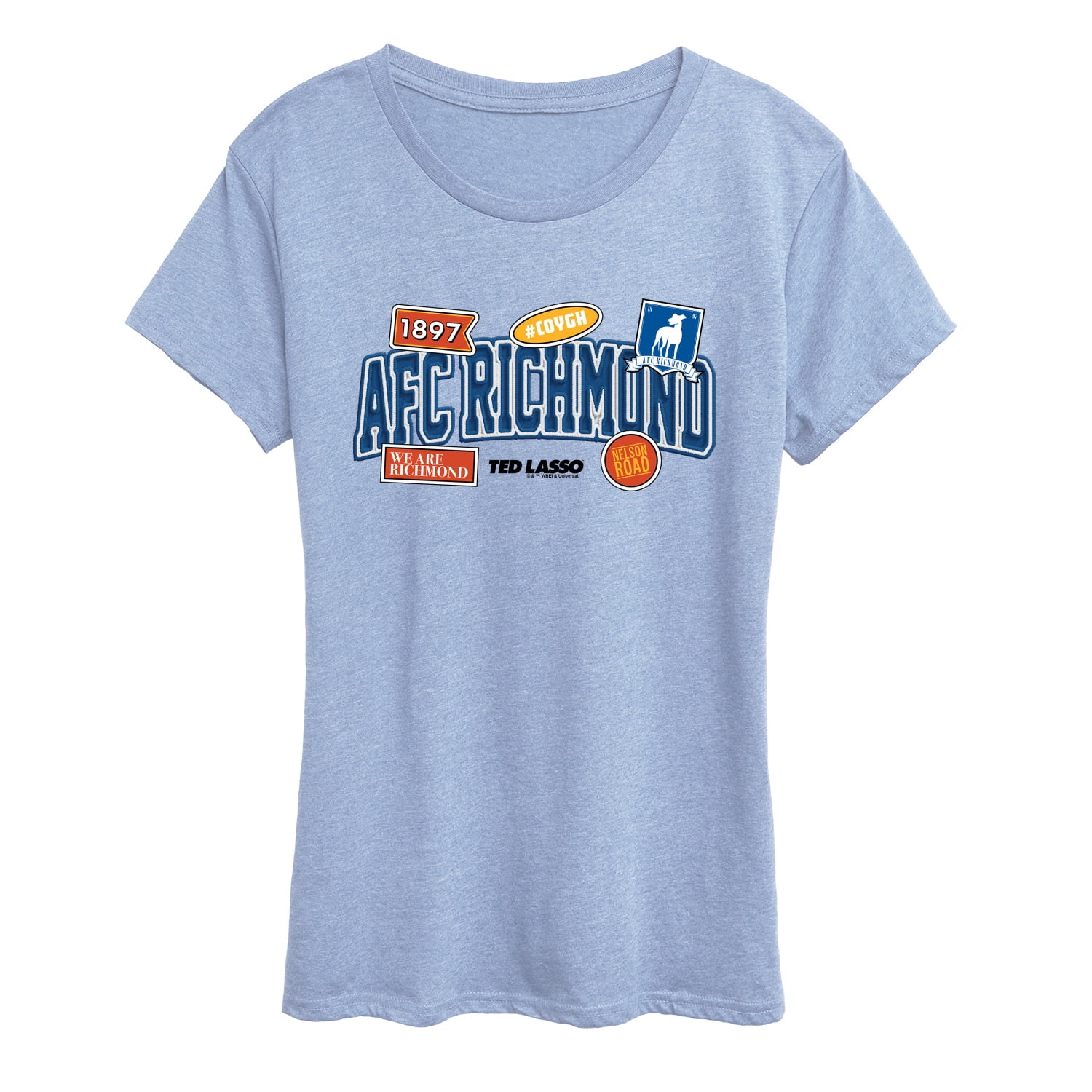 Ted Lasso - AFC Richmond Patch - Women's Short Sleeve Graphic T-Shirt ...