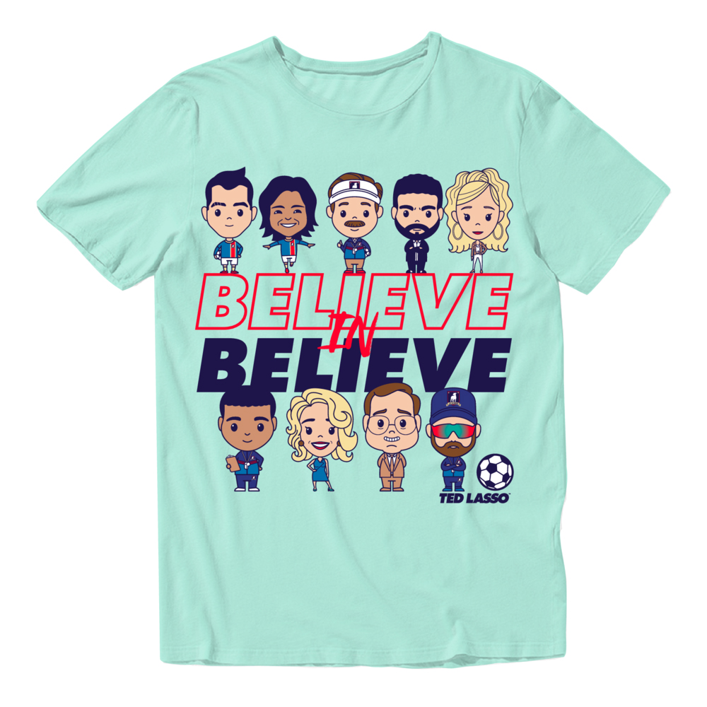 Ted Lasso Animated Characters I Believe In Believe Mens and Womens ...