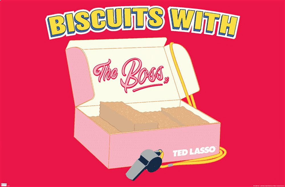 Ted Lasso - Biscuits With The Boss Wall Poster, 14.725" x 22.375 ...