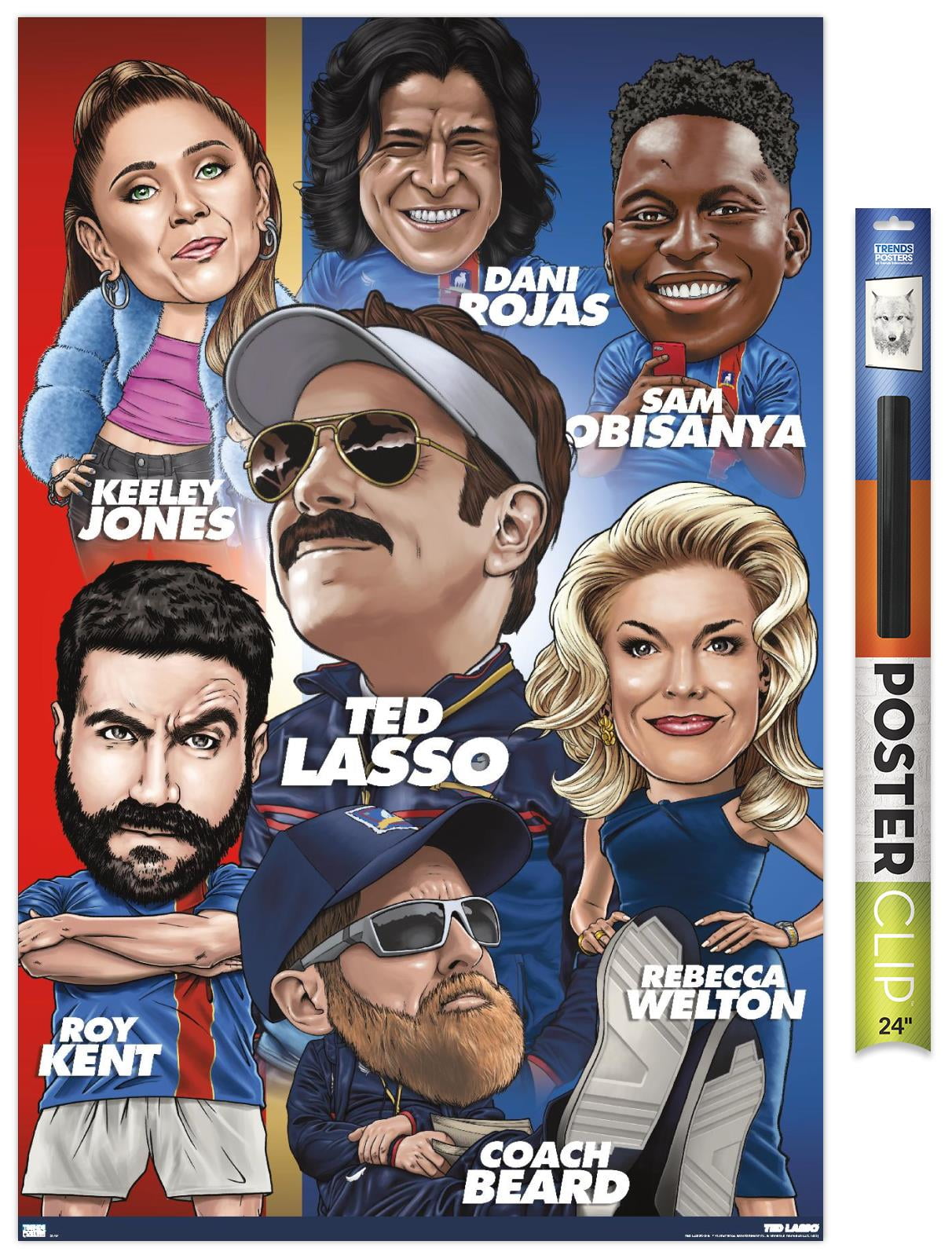 Ted Lasso - Character Grid Wall Poster, 22.375" x 34" - Walmart.com