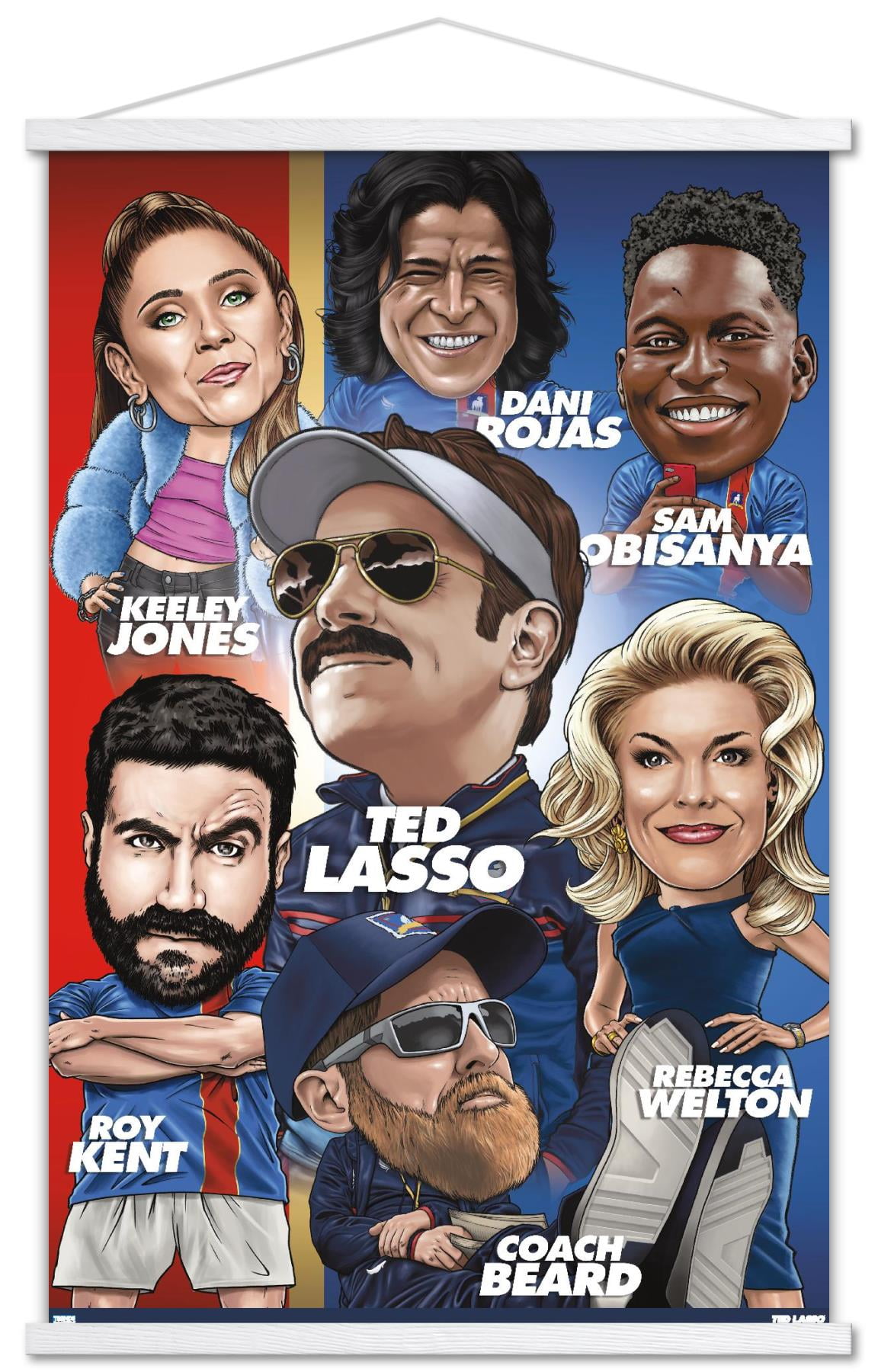 Ted Lasso - Character Grid Wall Poster with Magnetic Frame, 22.375" x ...