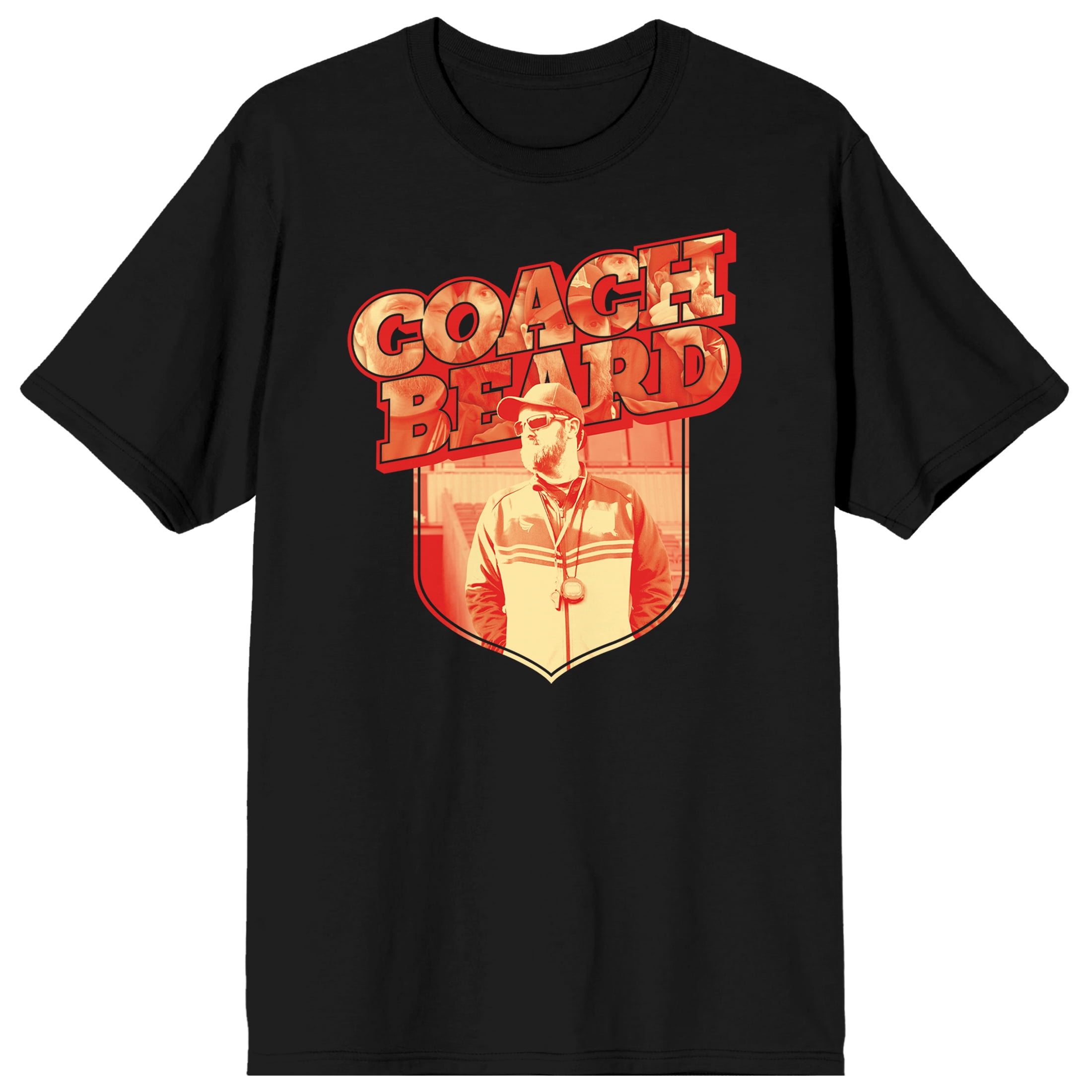 Ted Lasso Coach Beard on Shield Men's Black Graphic Tee-5XL - Walmart.com