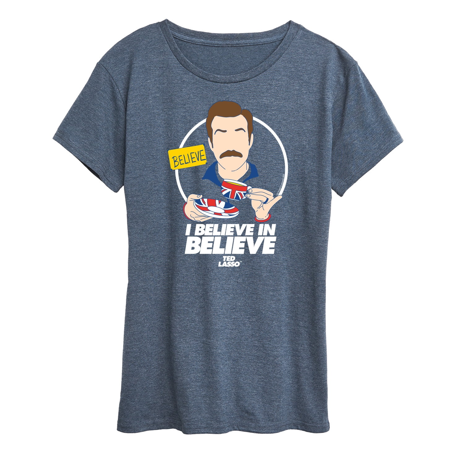 Ted Lasso - I Believe in Believe - Women's Short Sleeve Graphic T-Shirt ...