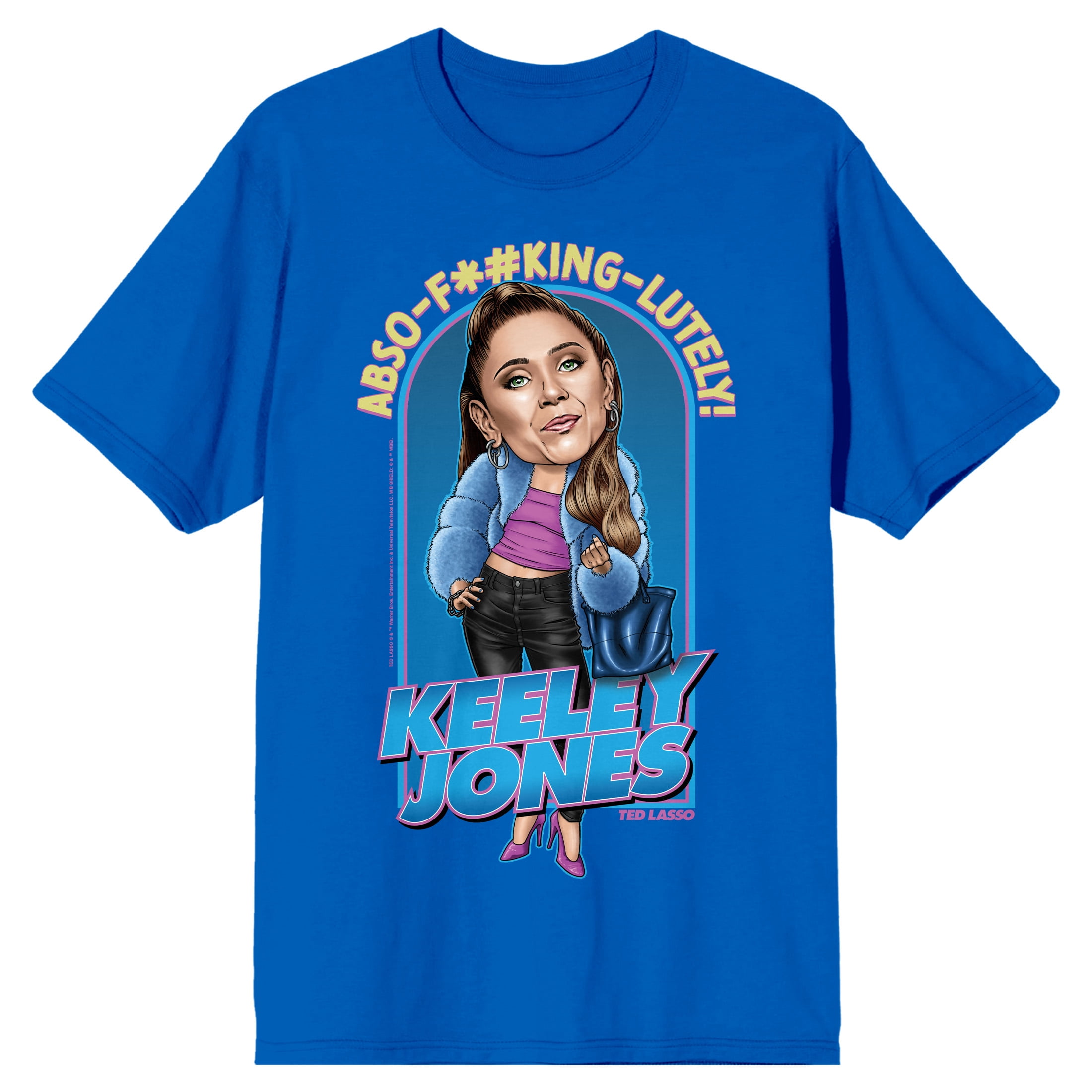 Ted Lasso Keeley Jones Abso-F*#king-Lutely! Men's Royal Blue Short ...