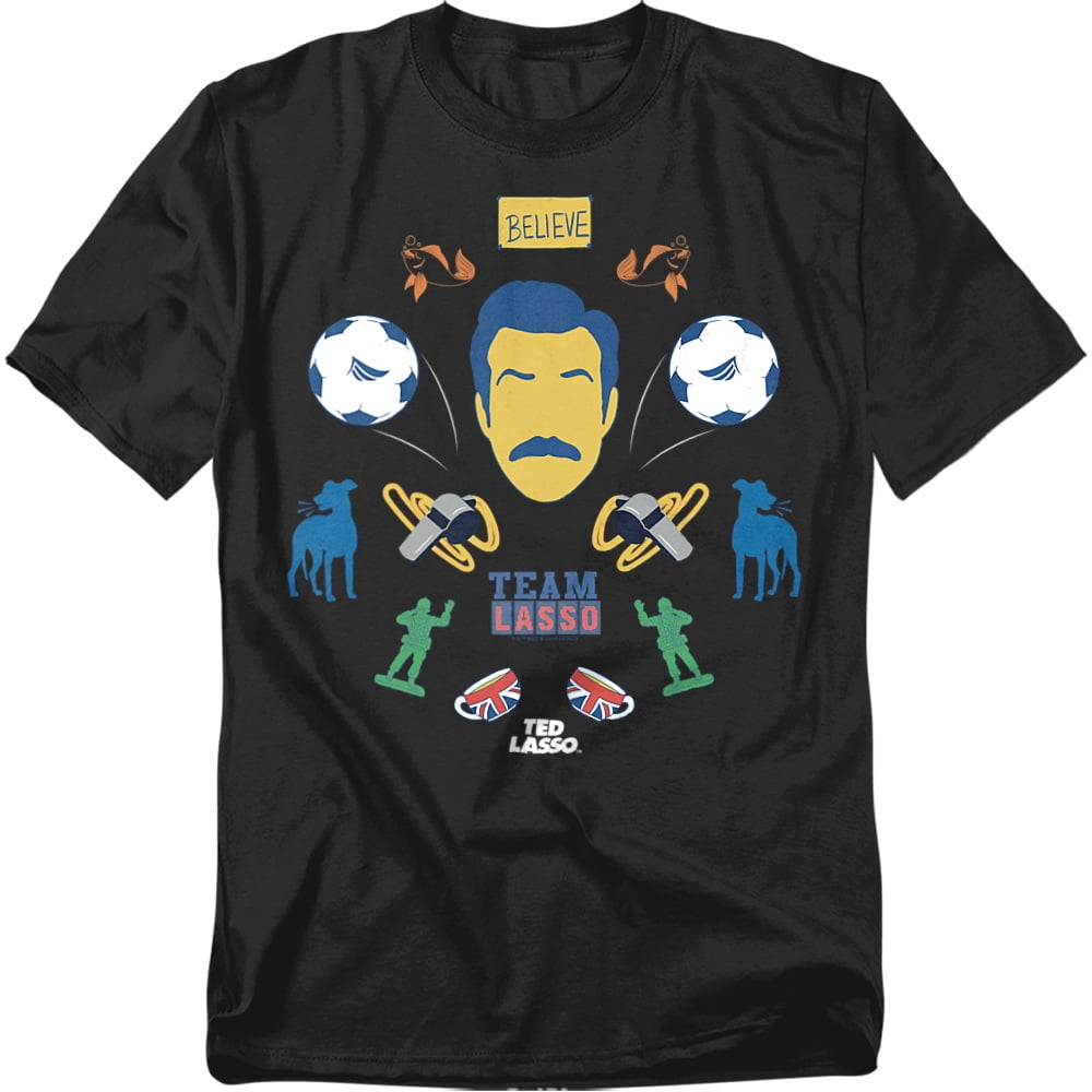 Ted Lasso T-Shirt Ted Lasso Icon Collage Unisex Graphic Tee for Men ...