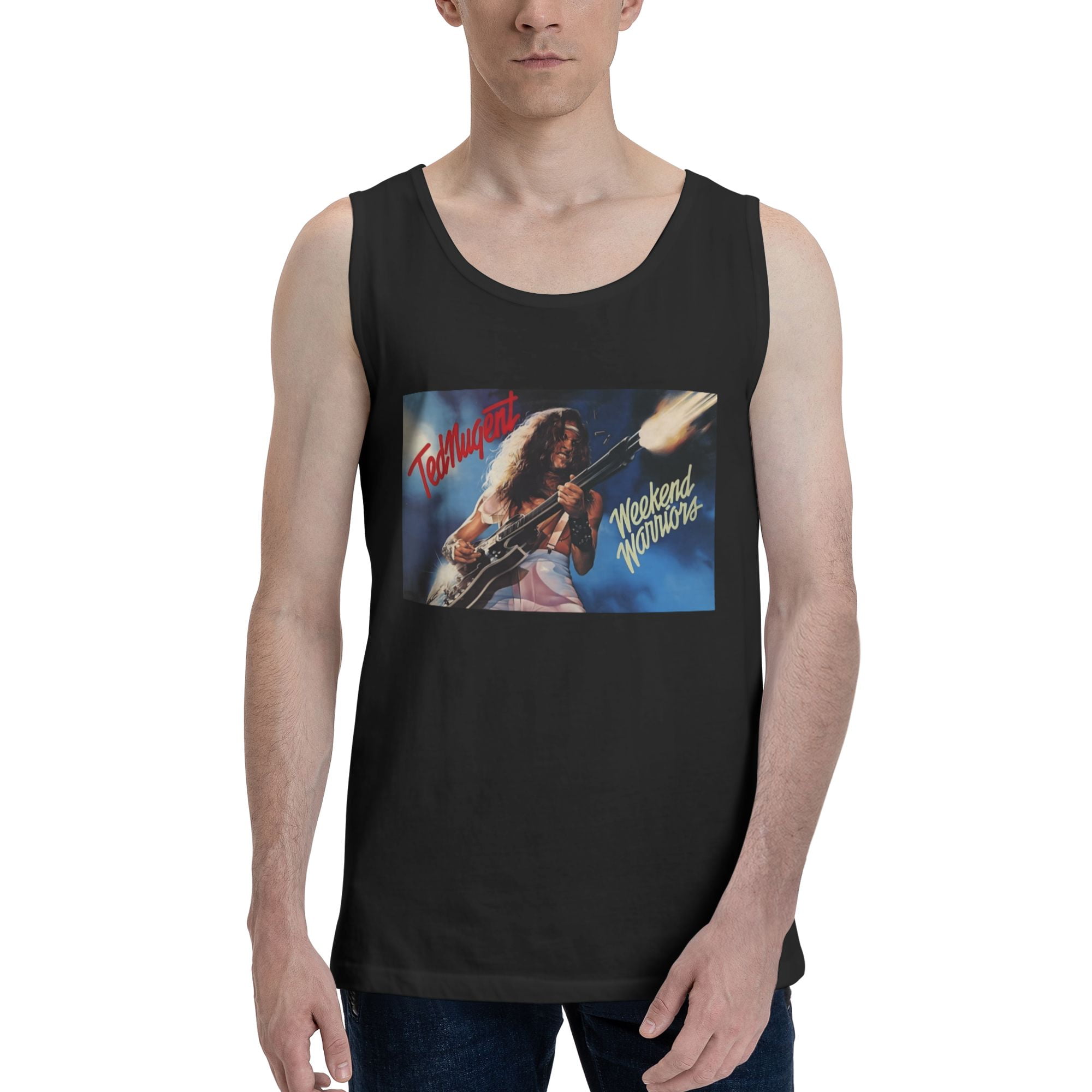Ted Music and Nugent Spunky Men'S Muscle T-Shirt, Sleeveless, Muscle ...