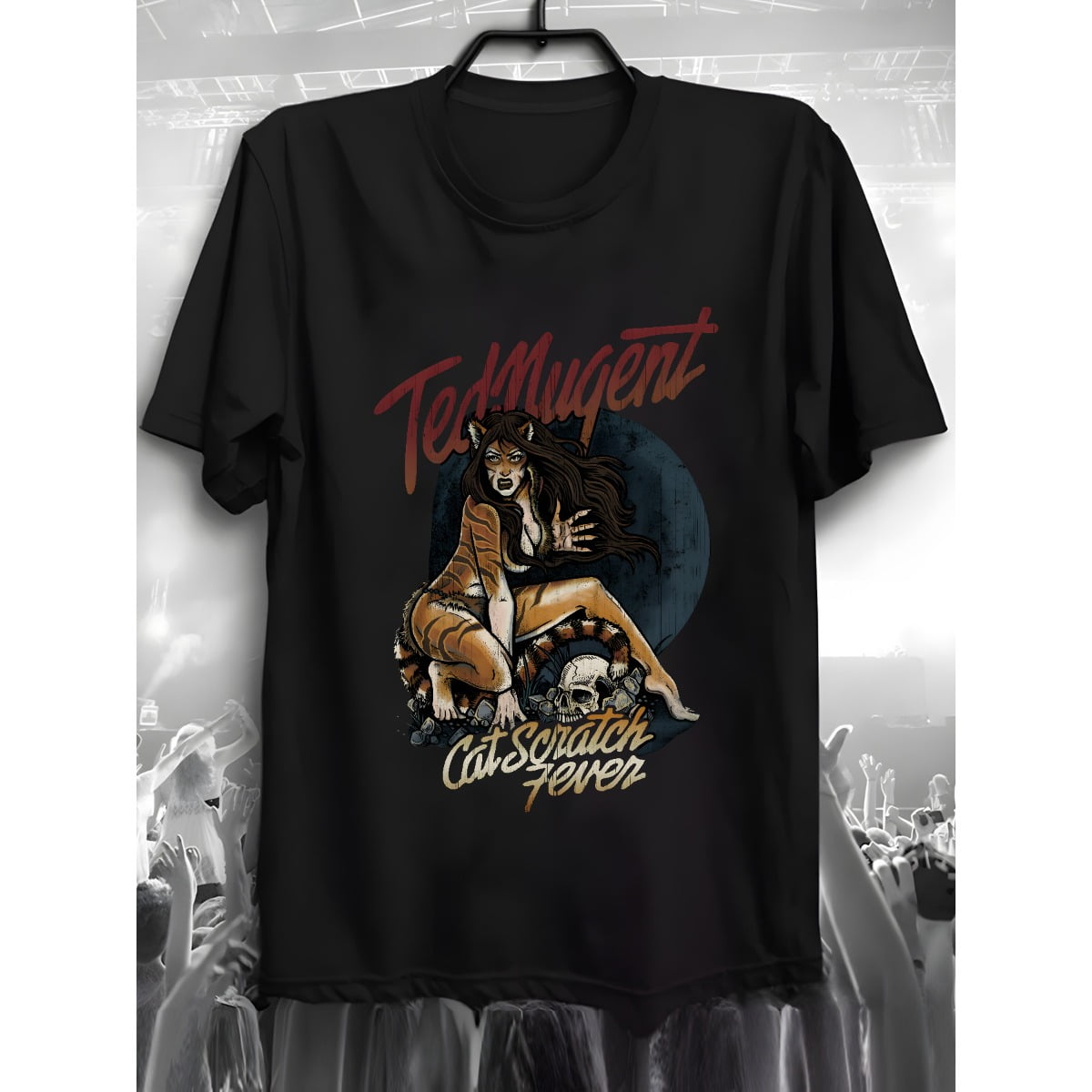 Ted Nugent.Men'S T-Shirt, Men'S Fun Crew Neck Casual T-Shirt, Cotton ...