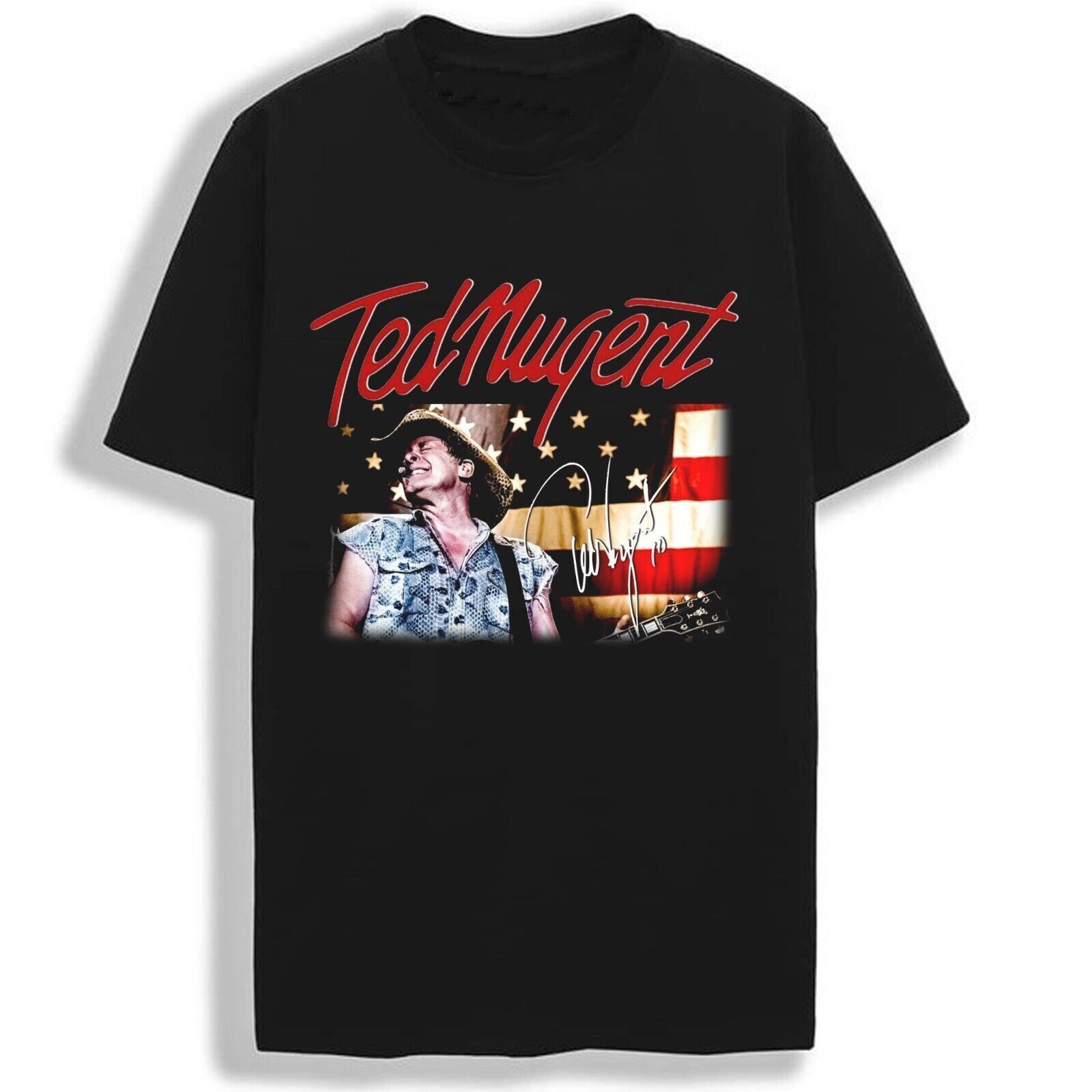 Ted Nugent singing Gift For Fans Unisex Short Sleeve All Size Shirt ...