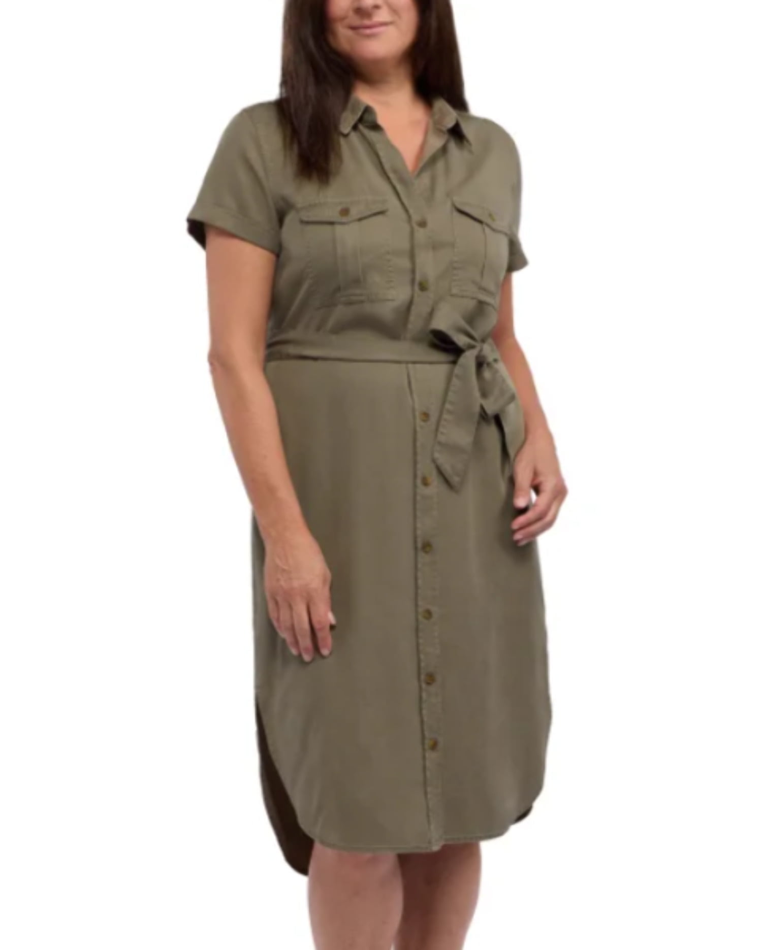 Teddi Rose Women's Tencel Shirt Dress (Large) - Walmart.com