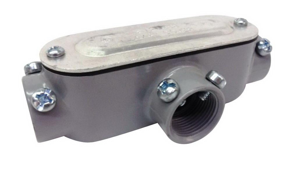 BWF 701-CGV Conduit Body, 3 -Hub, 3/4 in Hub, Threaded, Aluminum, Gray - Walmart.com
