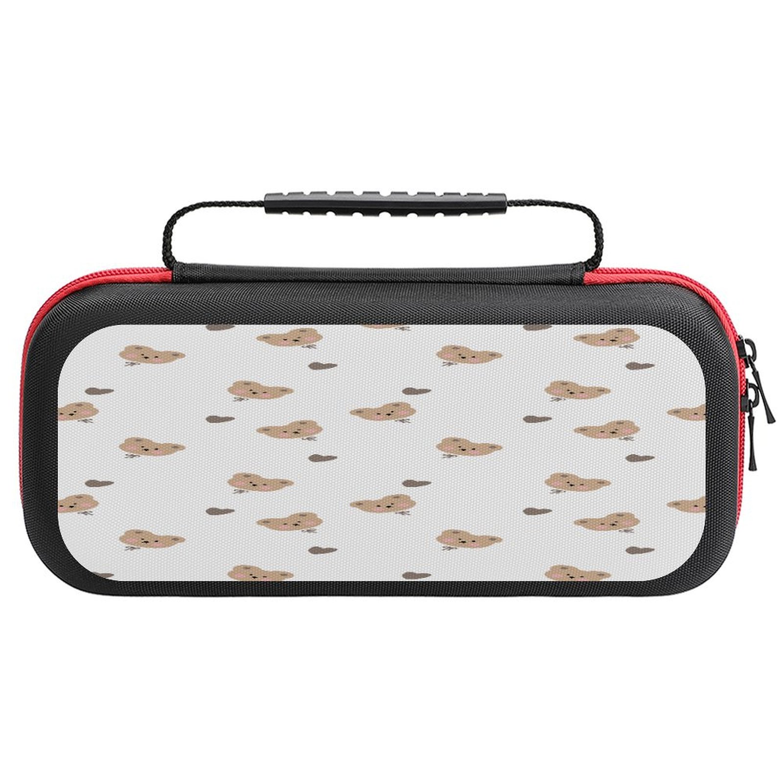 Teddy Bear, Bear，heart, Khaki, Valentine's Day Carrying Case For Switch ...